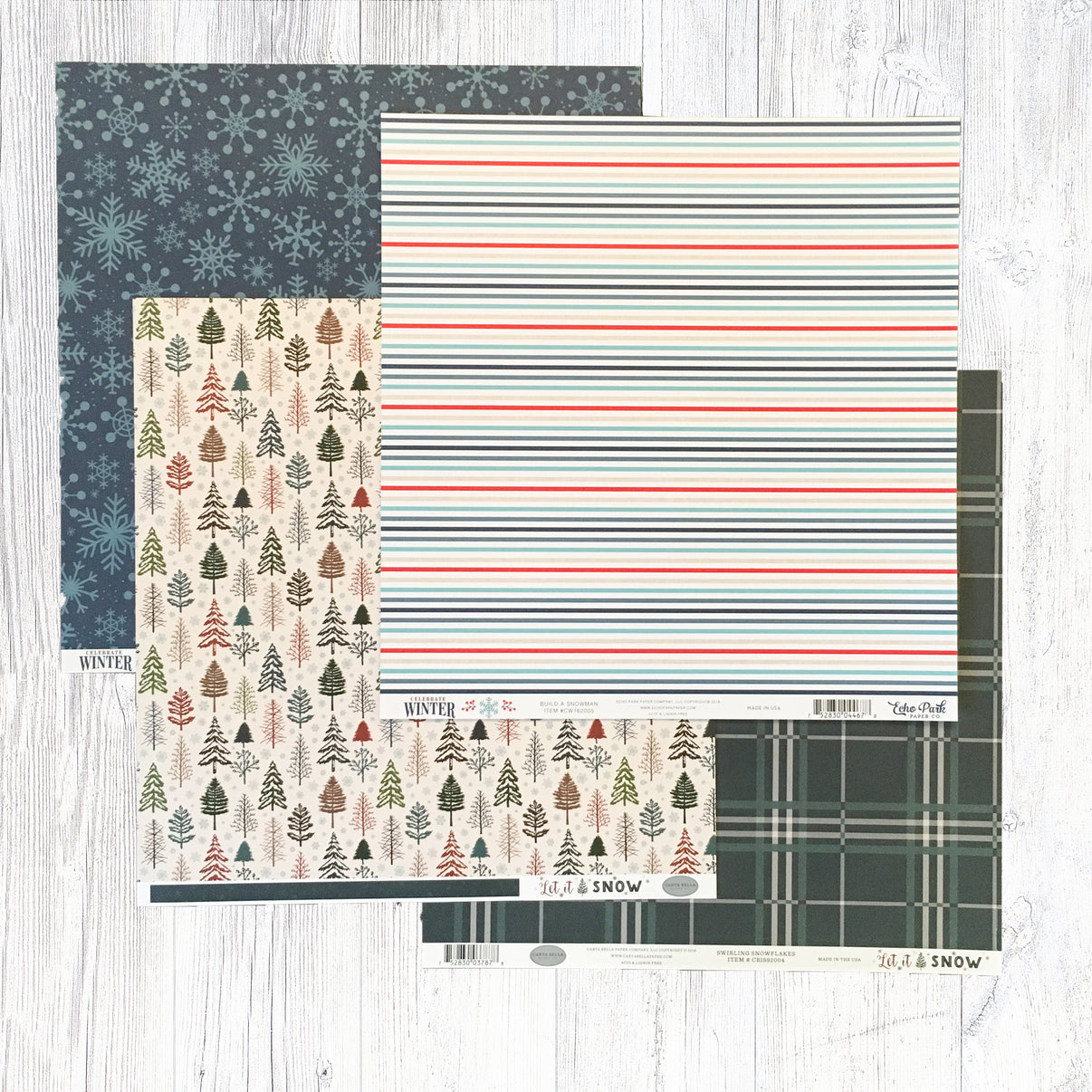 "HELLO WINTER" PATTERNED PAPER ADD-ON – Papers & Beyond