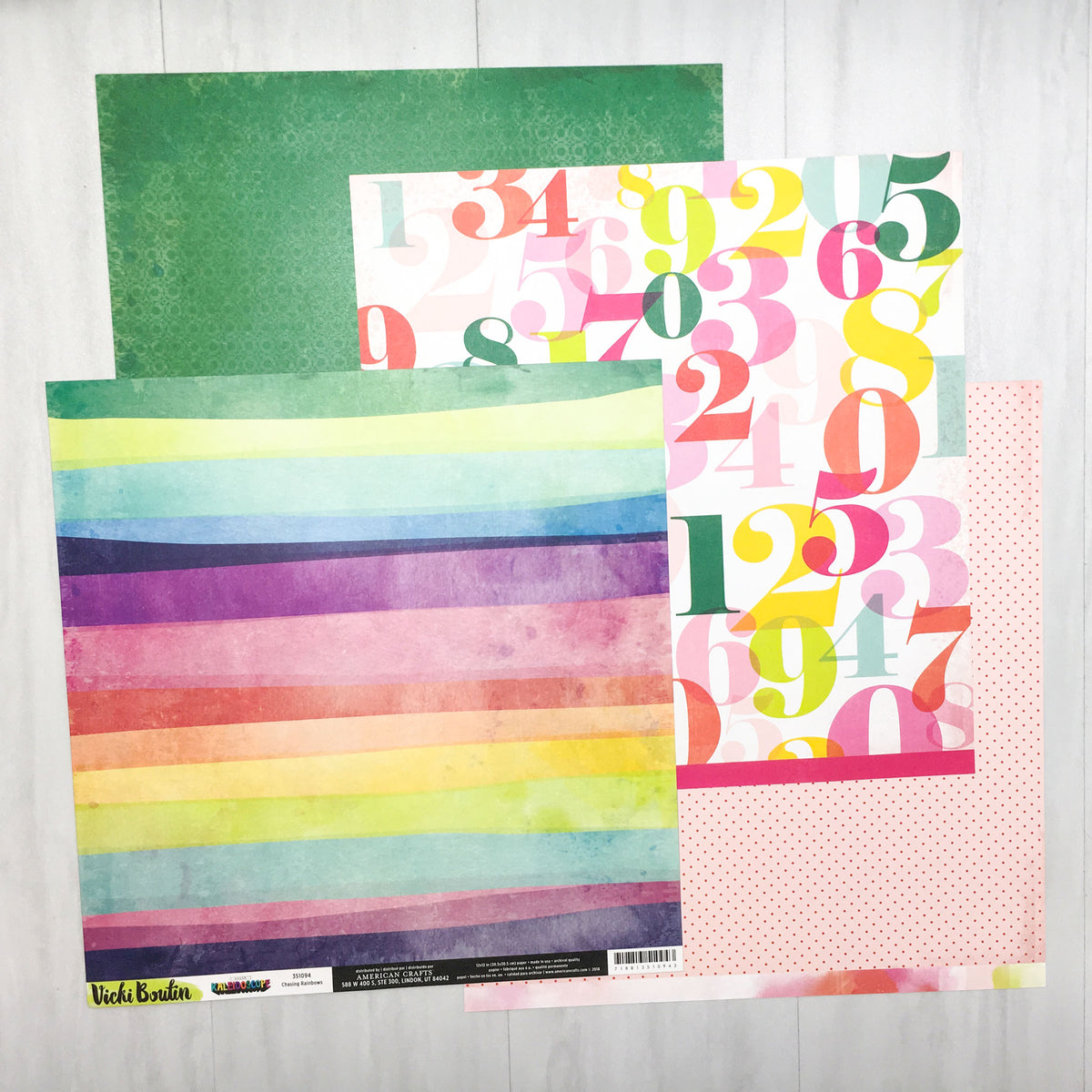 "CHASING RAINBOWS" PATTERNED PAPER ADD-ON – Papers & Beyond
