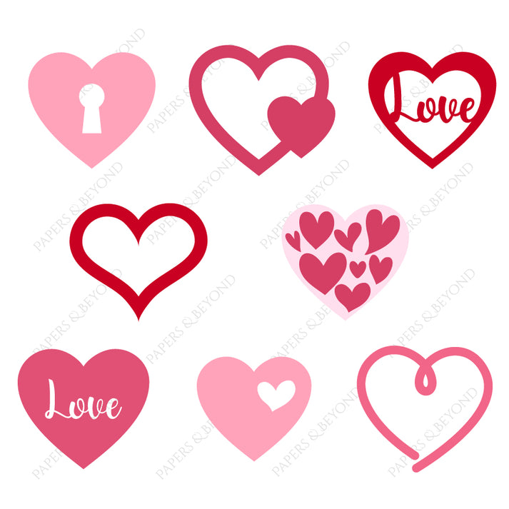 Hearts - Cut File – Papers & Beyond
